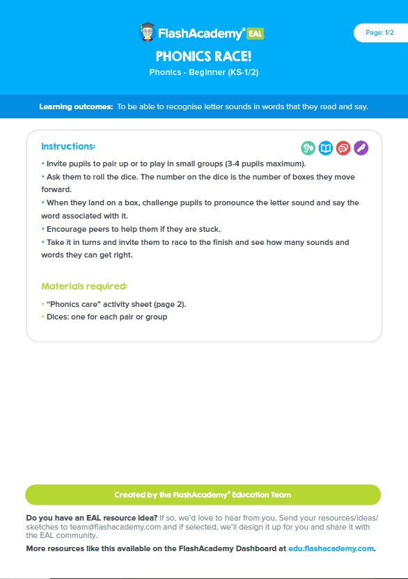 Phonics Race! - FlashAcademy