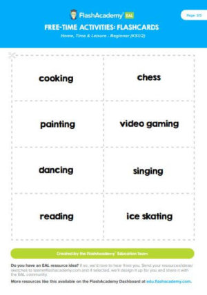 Free Time Flashcards - FlashAcademy