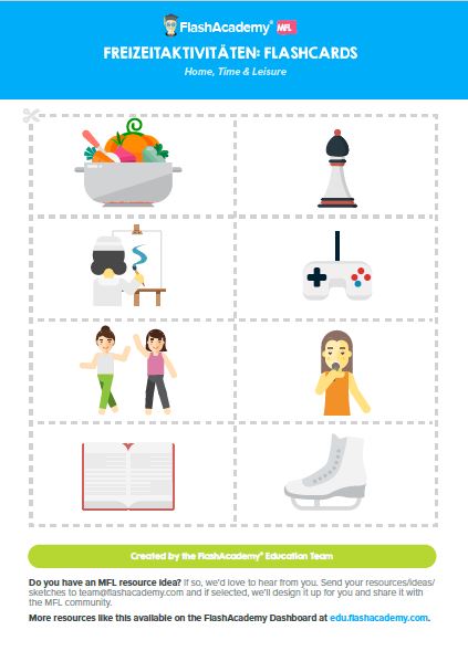 Home Learning for German: Family, Friends & Free Time - FlashAcademy