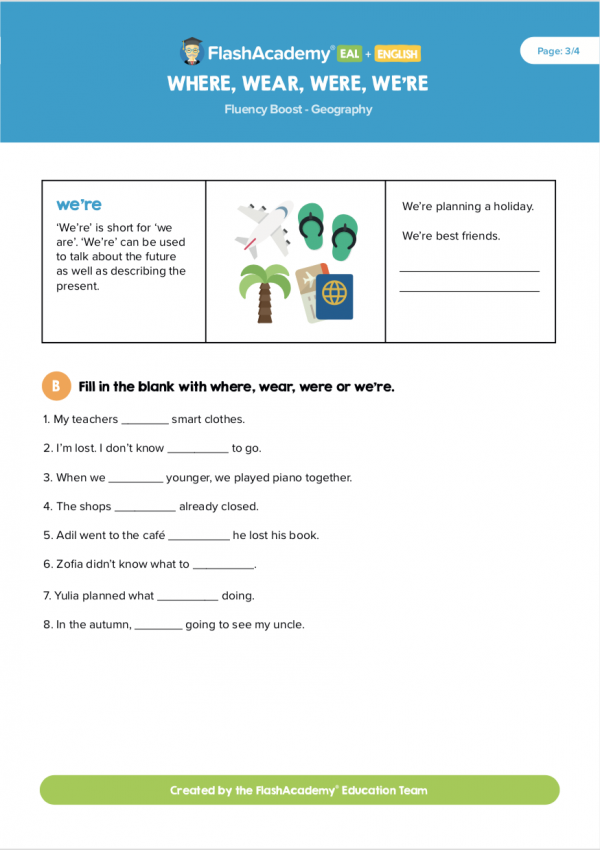 Fluency Boost Pack - Homophones - FlashAcademy