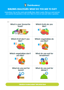 What Do You Like To Eat | Free EAL Resource- FlashAcademy®