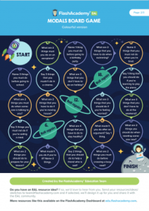 Fluency boost pack: modals | EAL grammar activities | FlashAcademy