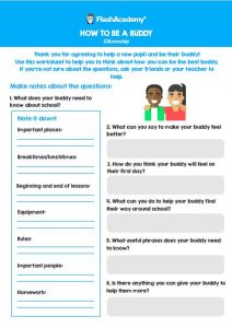How to Be a Buddy | EAL Social Skills Resources - FlashAcademy®