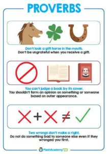 Proverbs – Poster | Free EAL Resource - FlashAcademy®