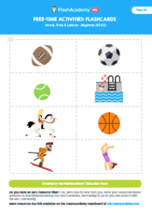 Spanish: Free Time Activities Flashcards - FlashAcademy®