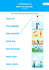 Spanish: What’s the Weather Like? - FlashAcademy®
