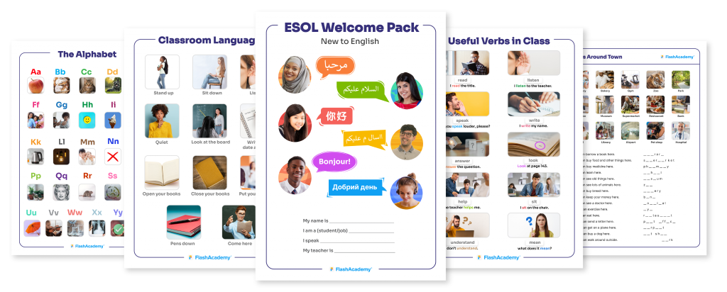 ESOL Welcome Pack - FlashAcademy®