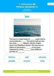 Physical geography worksheet | KS1 / KS2 EAL resource | FlashAcademy®