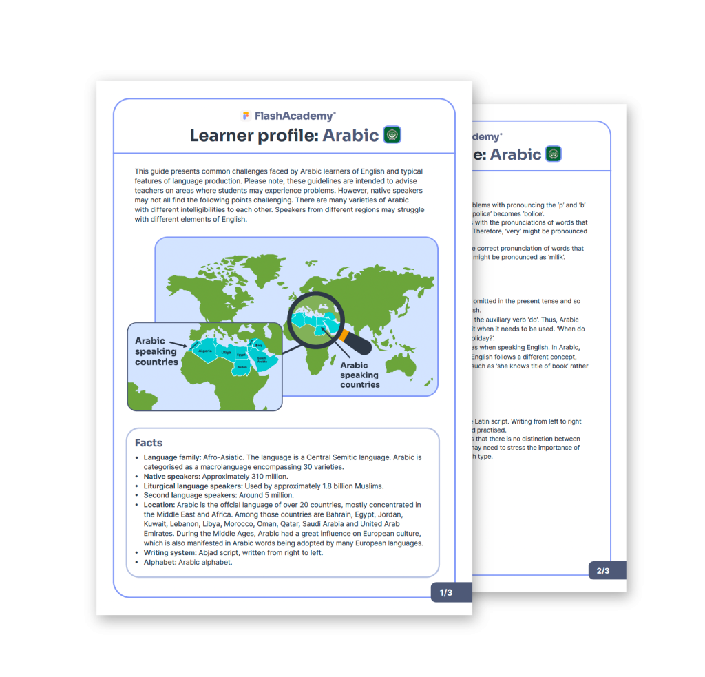 Learner Profile: Arabic - FlashAcademy®